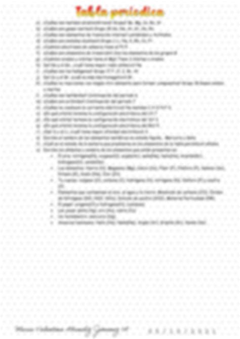 SOLUTION Tabla Periodica Studypool
