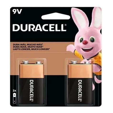Pilha 9v Bateria Duracell Alcalina Quadrada Retangular Comum Normal