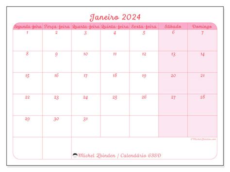 Calendário para imprimir 63 Michel Zbinden PT