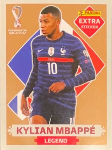 Figurinha Extra Kylian Mbappe Bronze Copa 2022 Rara Legend Álbuns e