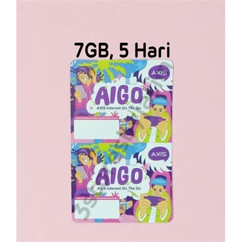 Jual Voucher Kuota Data Axis Aigo Gb Hari Shopee Indonesia