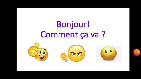 Bonjour Comment A Va Youtube