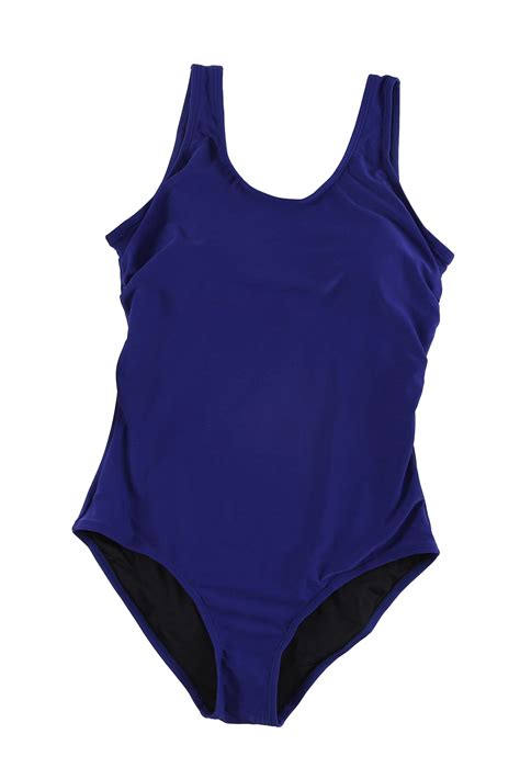 US 6 98 Navy Blue Criss Cross Back One Piece Swimsuit Mshiying