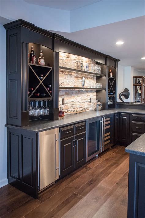 Contemporary Basement Bar Designs Openbasement