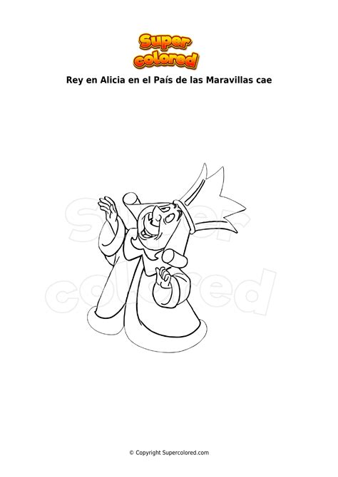 Dibujos Para Colorear Alicia en el país de las Maravillas Supercolored