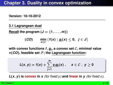 chapter 3 duality in convex optimization