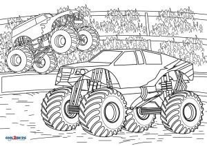 Kolorowanki Monster Truck Darmowe Do Druku