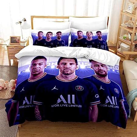 KIZQYN Housse De Couette Mbappe Parure De Lit Microfibreavec