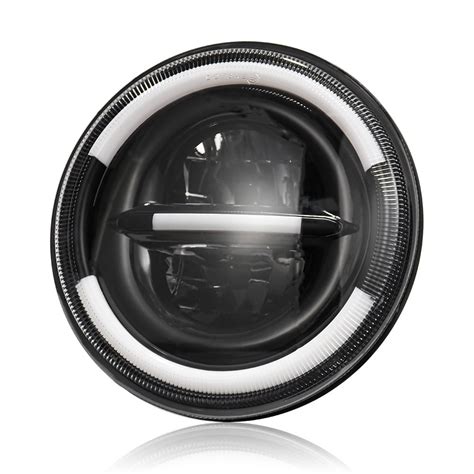 7 Inch Round Motorcycle LED Headlight Hi Lo Beam DRL Daytime Running