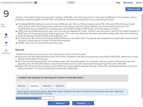 Solved Comprehensive Homework Review I Saved Help Save Chegg