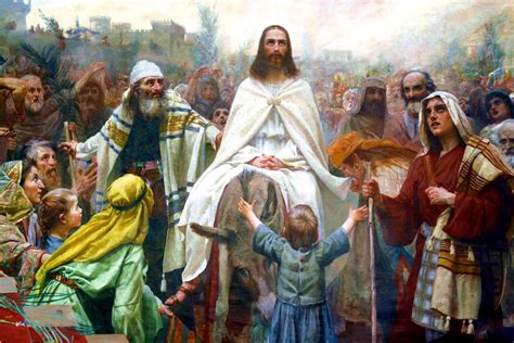 Entrada triunfal de Jesús en Jerusalén Domingo de Ramos Primeros