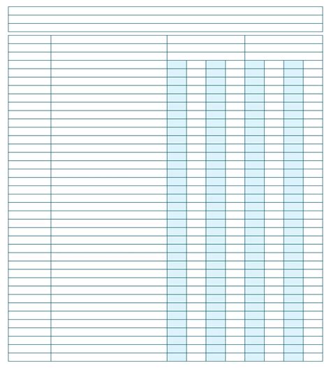 Free Printable 4 Column Ledger Paper Printable Form Templates And Letter