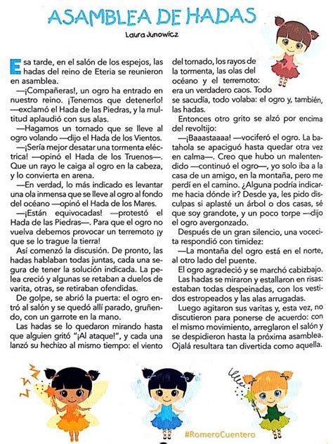 Cuento Asamblea de hadas Minicuentos para niños Cuentos infantiles