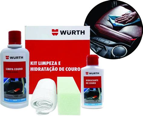 Tudo Sobre Kit Limpeza e Hidratação de Couro Wurth Limpa e Hidrata