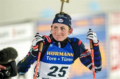 Biathlon Justine Braisaz Bouchet déçue après sa septième place de l