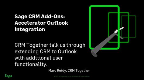 Sage CRM Add Ons Accelerator Outlook Integration YouTube