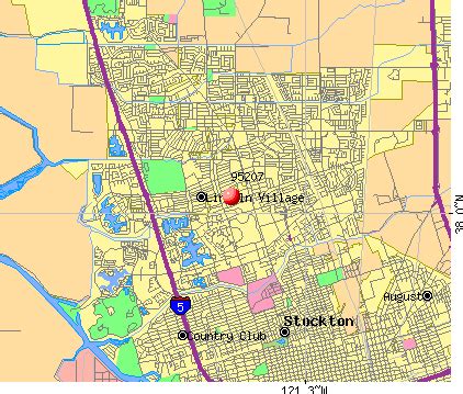 Stockton Zip Code Map California Map