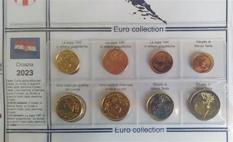 Euro Croazia Serie Completa Monete Fdc Con Pagine Masterphil