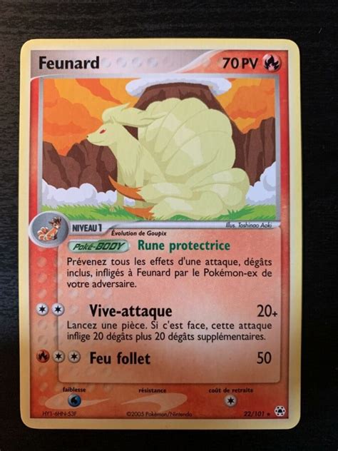 Feunard 22 101 EX Légendes Oubliées carte Pokemon