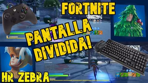 Como Jugar NUEVO Modo De FORTNITE PANTALLA DIVIDIDA Con 2 Controles O