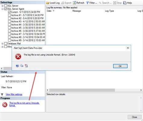 sql server fix msg the log file is not using unicode format hot sex my xxx hot girl