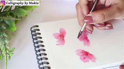 How To Paint Easy And Quick Flower Bunch Watercolor Florals Easy