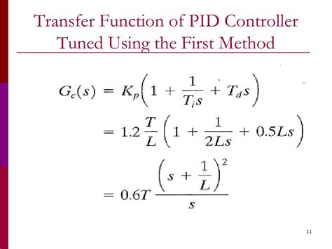 pid controller how to determine the transfer function