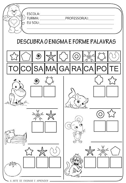 Atividade Pronta Forma O De Palavras Artofit
