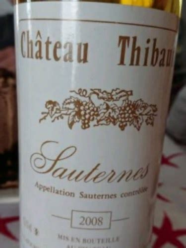 Château Thibaut Sauternes Vivino US