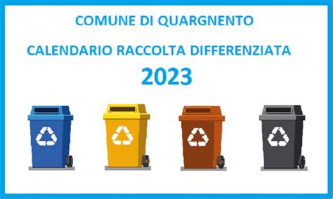 Calendario Raccolta Differenziata Anno 2023 Comune Di Quargnento