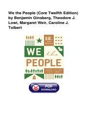 We The People Core Twelfth Edition By Be 1 Pdf We The People Core