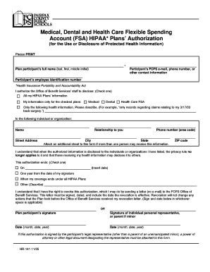 Fillable Online Fcps Medical Dental And Health Care Flexible Spending