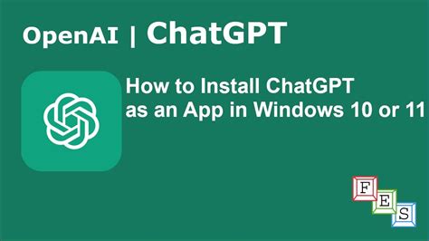 How To Install ChatGpt As An App In Windows 10 Or 11 YouTube