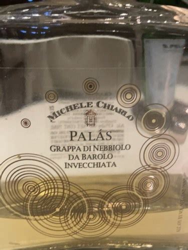 N V Michele Chiarlo Palás Grappa di Nebbiolo da Barolo Invecchiata