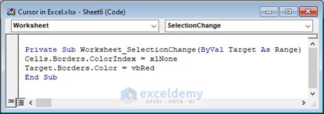 The Cursor In Excel All You Need To Know Exceldemy