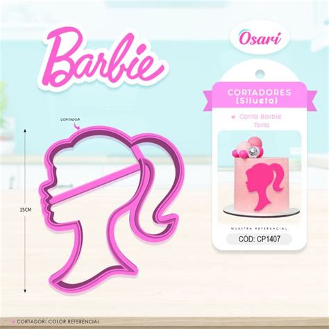 BARBIE TORTA 15CM SILUETA CORTADOR Osari