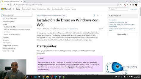 Instalar Wsl Subsistema De Linux Para Windows En Windows