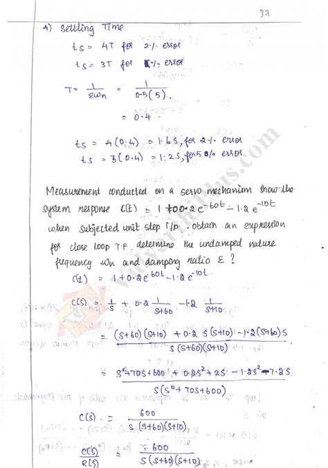 control system premium lecture notes all units lavanya edition
