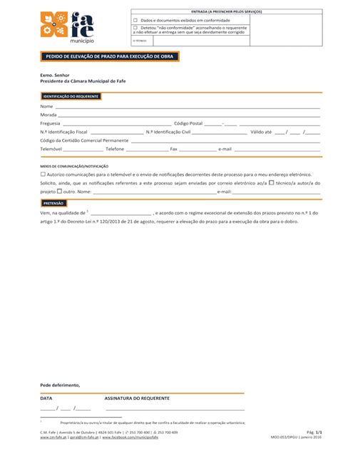 Preenchível Disponível static cm fafe PEDIDO DE ELEVA O DE PRAZO PARA