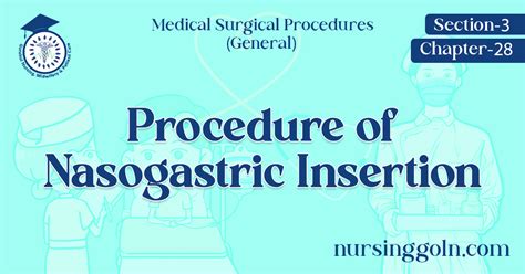 Procedure Of Nasogastric Insertion Nursing Midwifery Gurukul GOLN