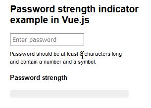 Create A Password Strength Indicator In Vue Js Example