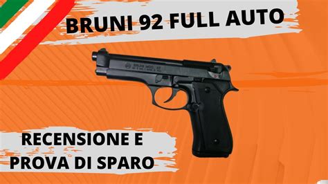 Pistola A SALVE A Raffica BRUNI Beretta 92 Full Auto Cal 8mm