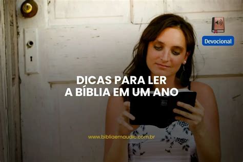 Dicas para ler a Bíblia em um ano Um guia de Estudos