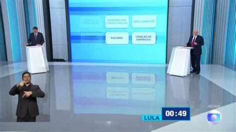 Vídeo Debate na Globo Lula ganha direito de resposta no 2º bloco