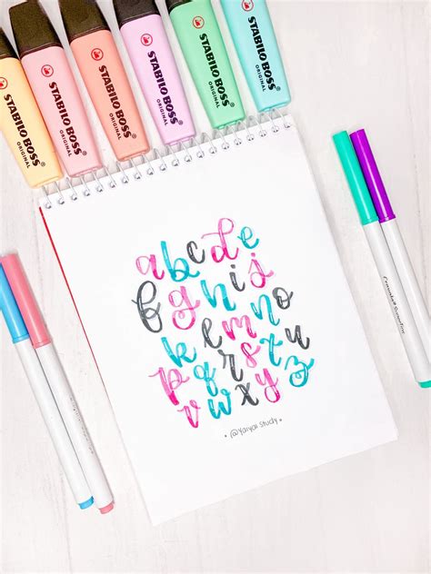 ABC Abecedario Alphabet Lettering Studygram Tutorial De Letras Tipos