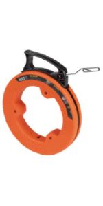 Klein Tools Flat Steel Fish Tape Foot Inch Wide Spring