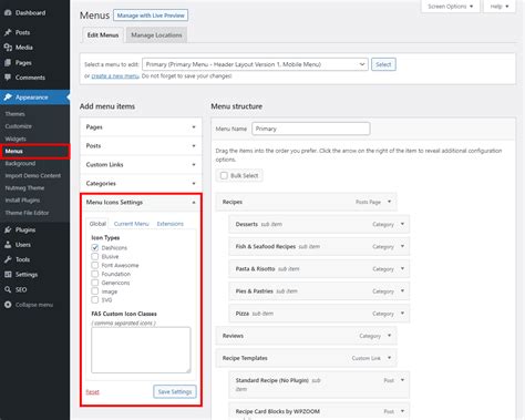 How To Add Custom Icons To Menus With The Menu Icons WordPress Plugin