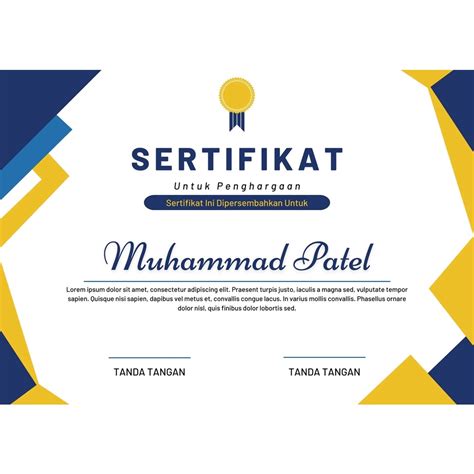 Jual Cetak Sertifikat Piagam Custom Murah Free Desain Bahan Linen