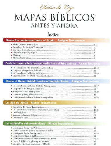 Mapas Bíblicos Antes y Ahora Edición de Lujo Then and Now Bible Maps