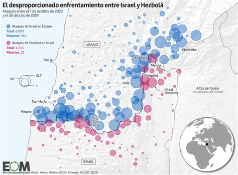 Los Ataques Entre Israel Y Hezbol En La Frontera Con L Bano Mapas De